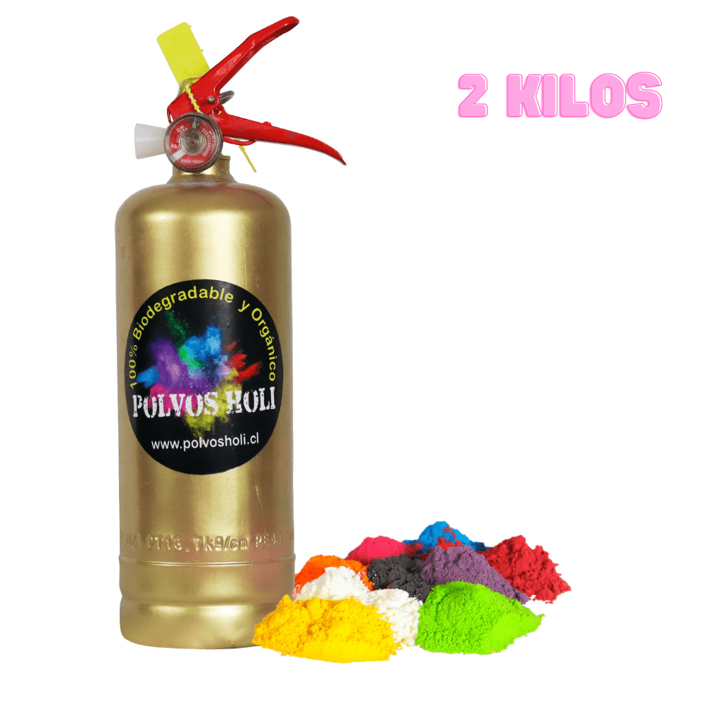 Extintor de colores 2Kg – Polvos Holi para Revelación de Género